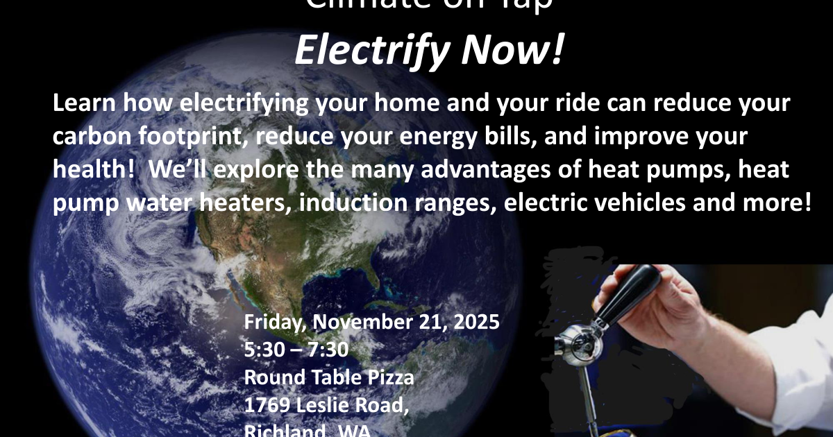 ELECTRIFY NOW! - A Climate on Tap Event | Visit Tri-Cities